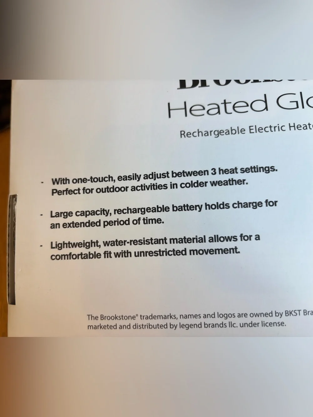 Brookstone | Other | Brookstone Black Quilted Rechargeable Heated ...